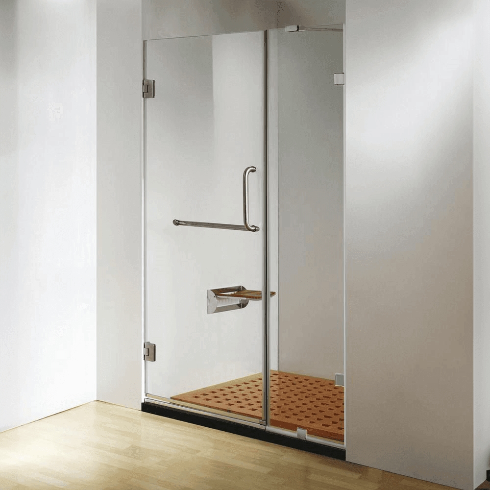 Shop Dreamwerks 60 Inch Frameless Hinged Shower Door