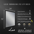 Luxury Bathroom LED Mirror with Defogging - Dreamwerks
