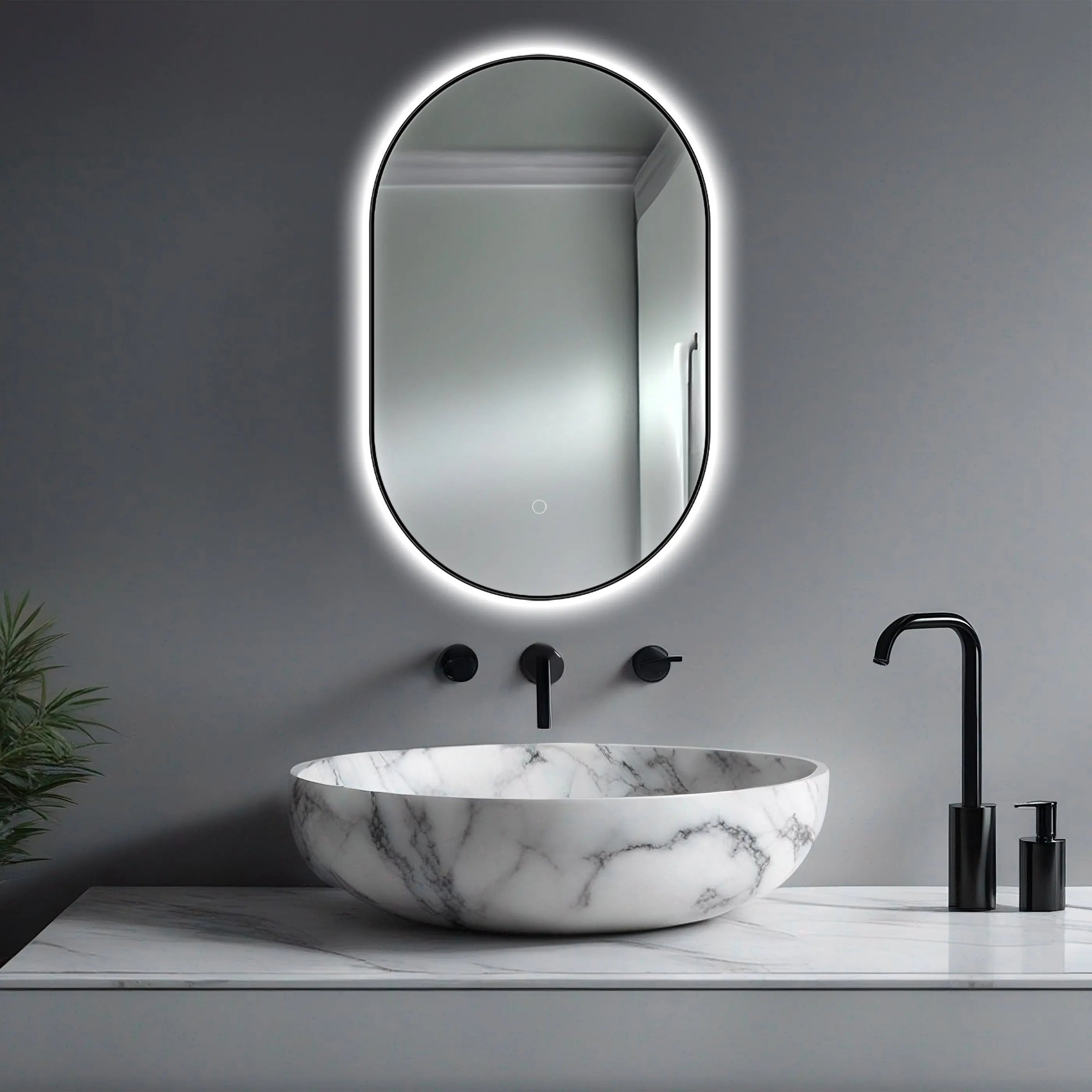 Olivia 20" W x 32" H LED Lighted Bathroom Mirror