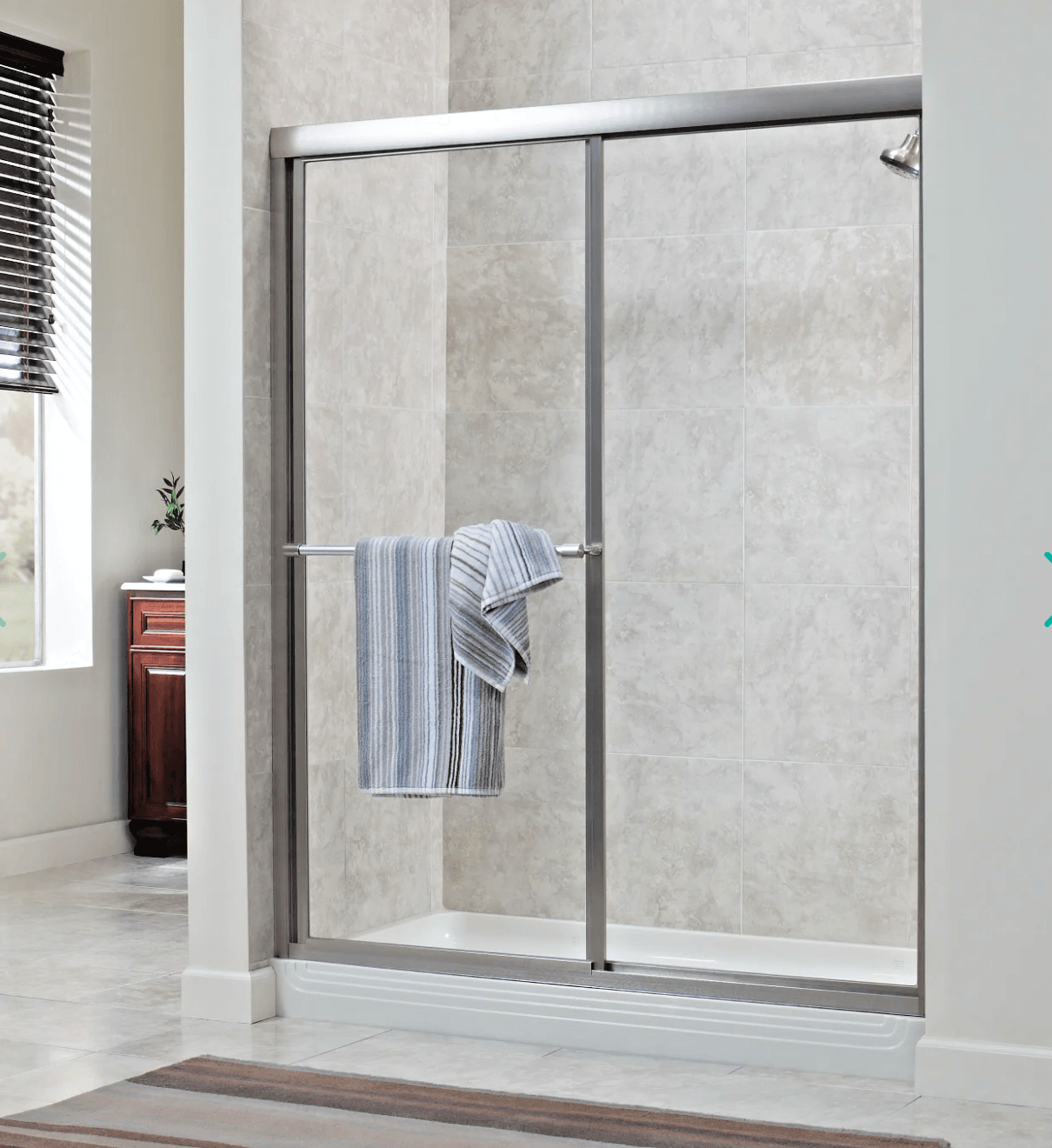Dreamwerks 60" W x 60" H Framed Bypass Shower Door